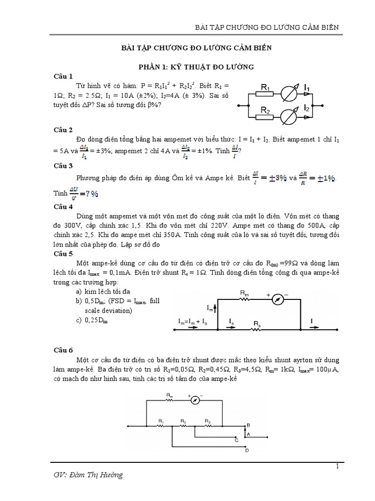 BTC Do Luong Cam Bien | PDF
