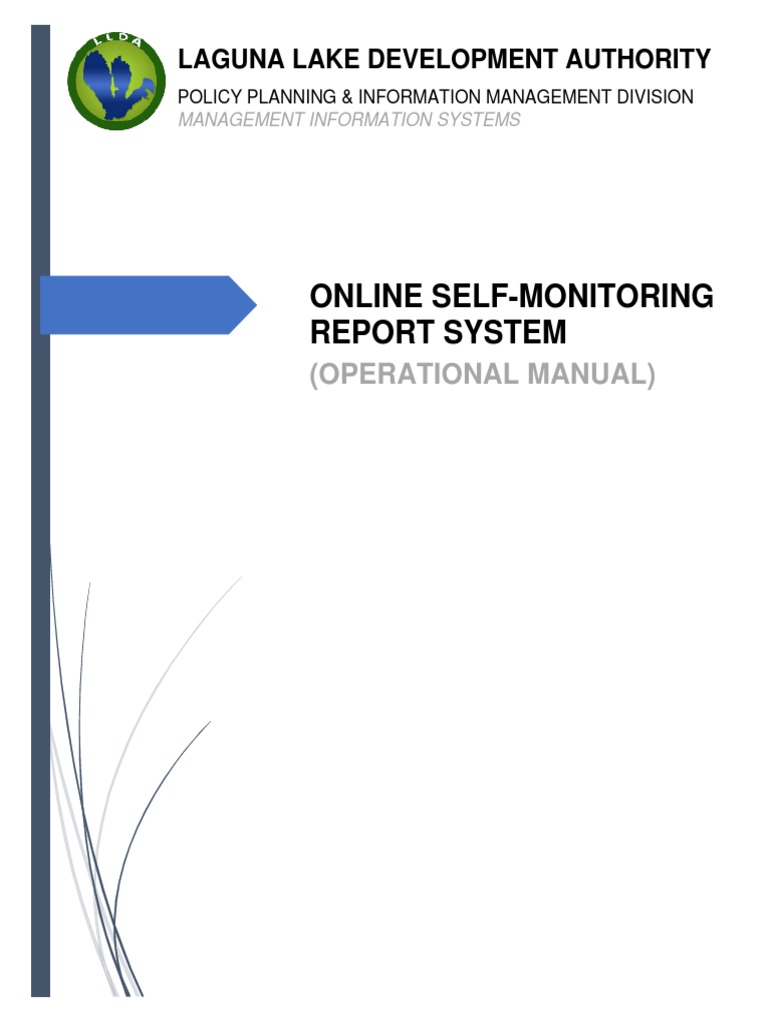Online Self Monitoring Report (Operational Manual) | PDF | Information ...