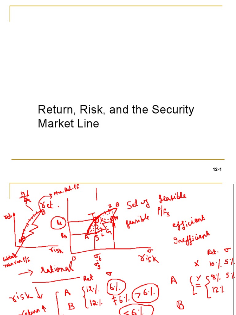 Return, Risk, and The Security Market Line | PDF | Capital Asset ...