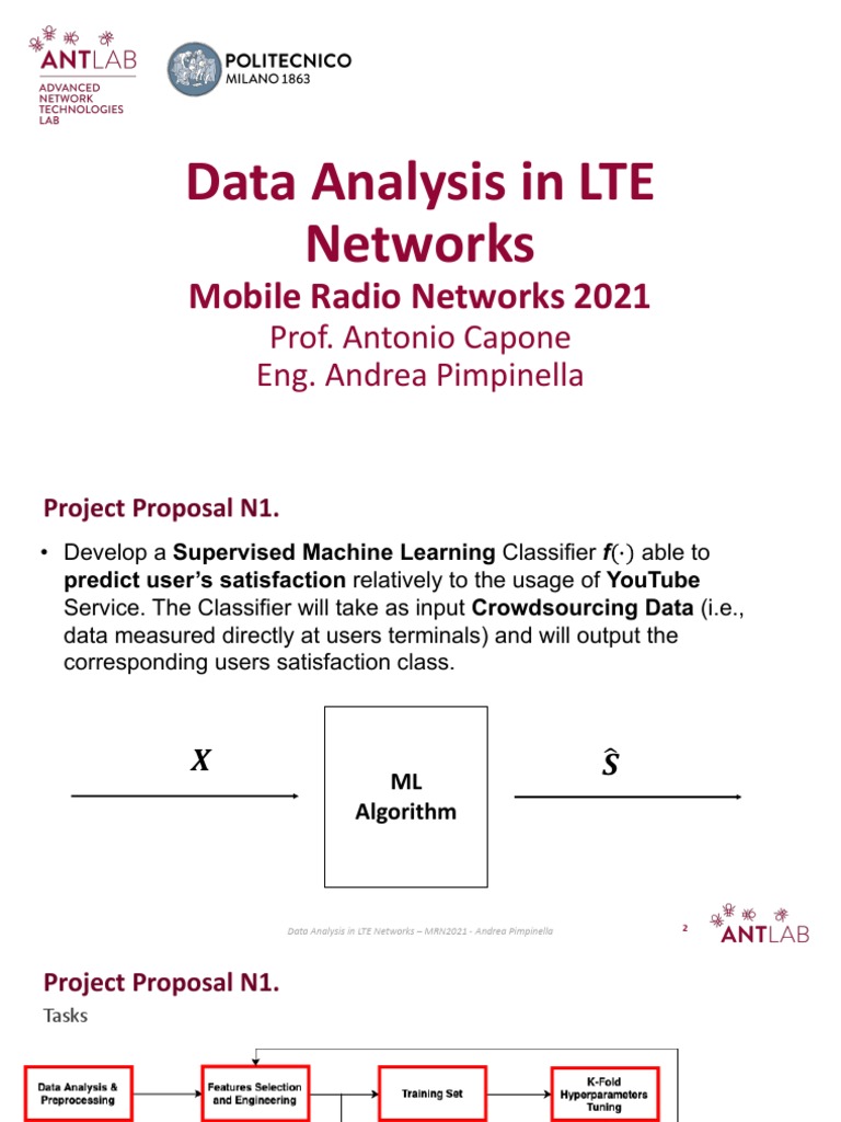 LTE Data Analysis - Project Proposal N.2 | PDF | Quality Of Service ...