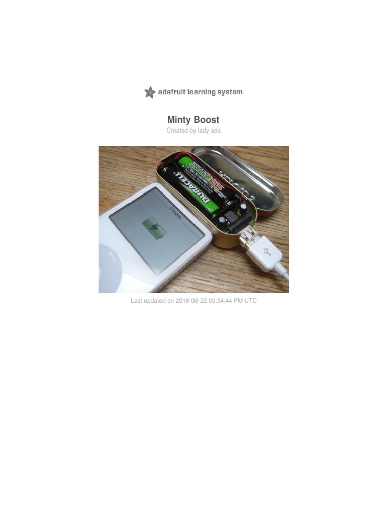 Minty Boost | PDF | Battery Charger | I Pod