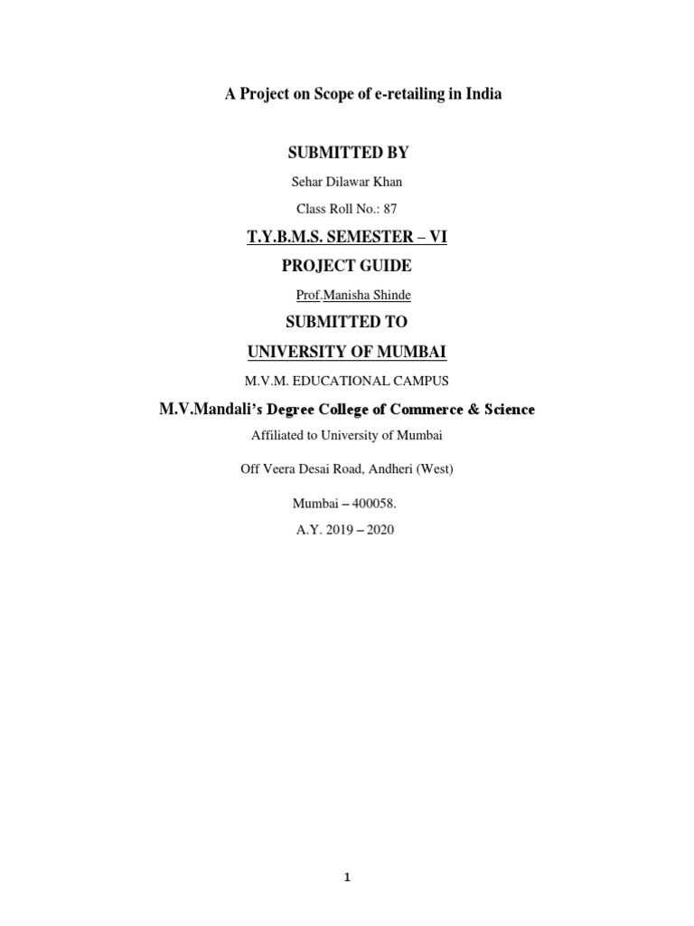 Scope of E-Retailing in India | PDF | E Commerce | Online Shopping