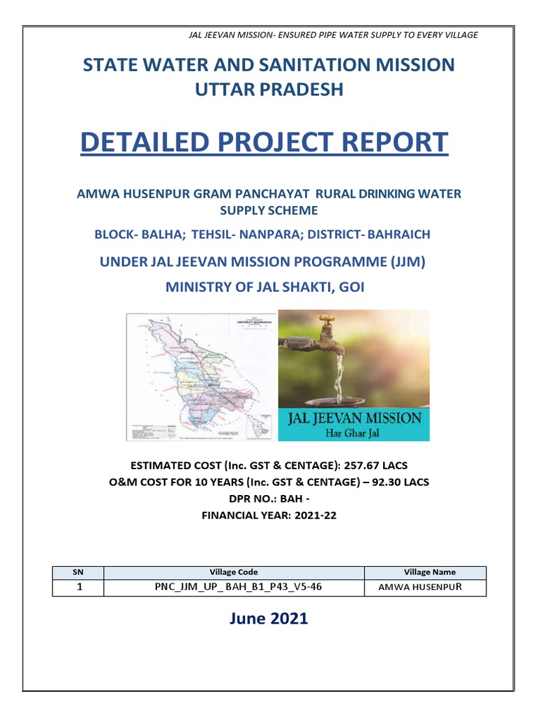 Sample DPR | PDF | Aquifer | Groundwater