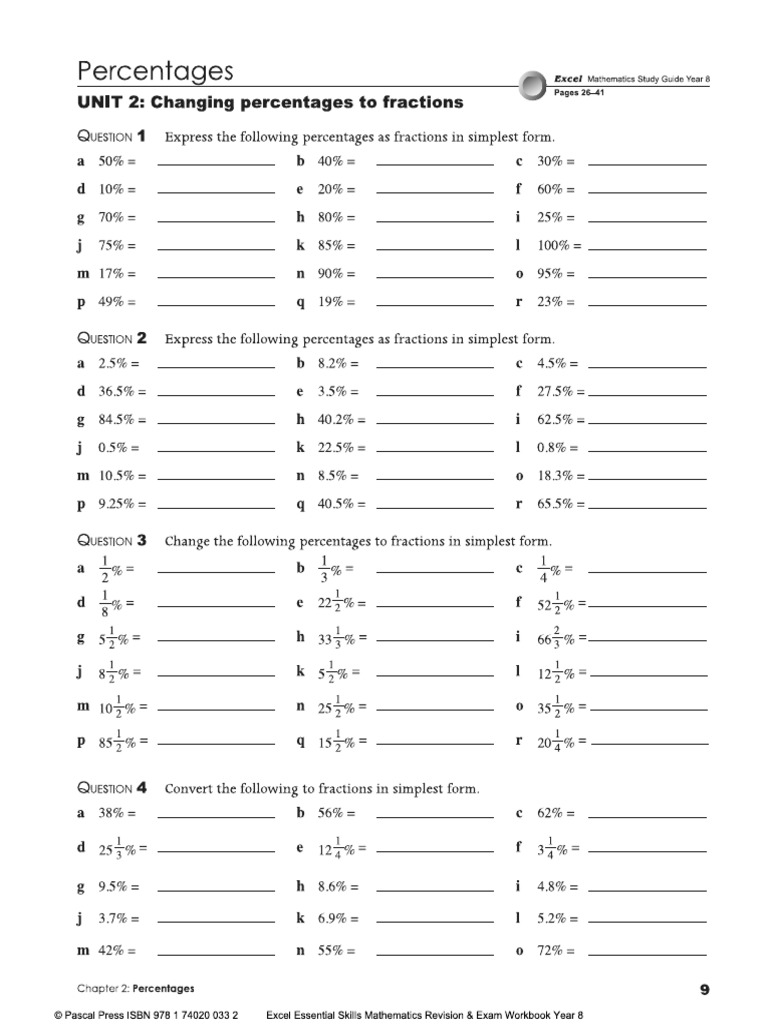 Percentages | PDF