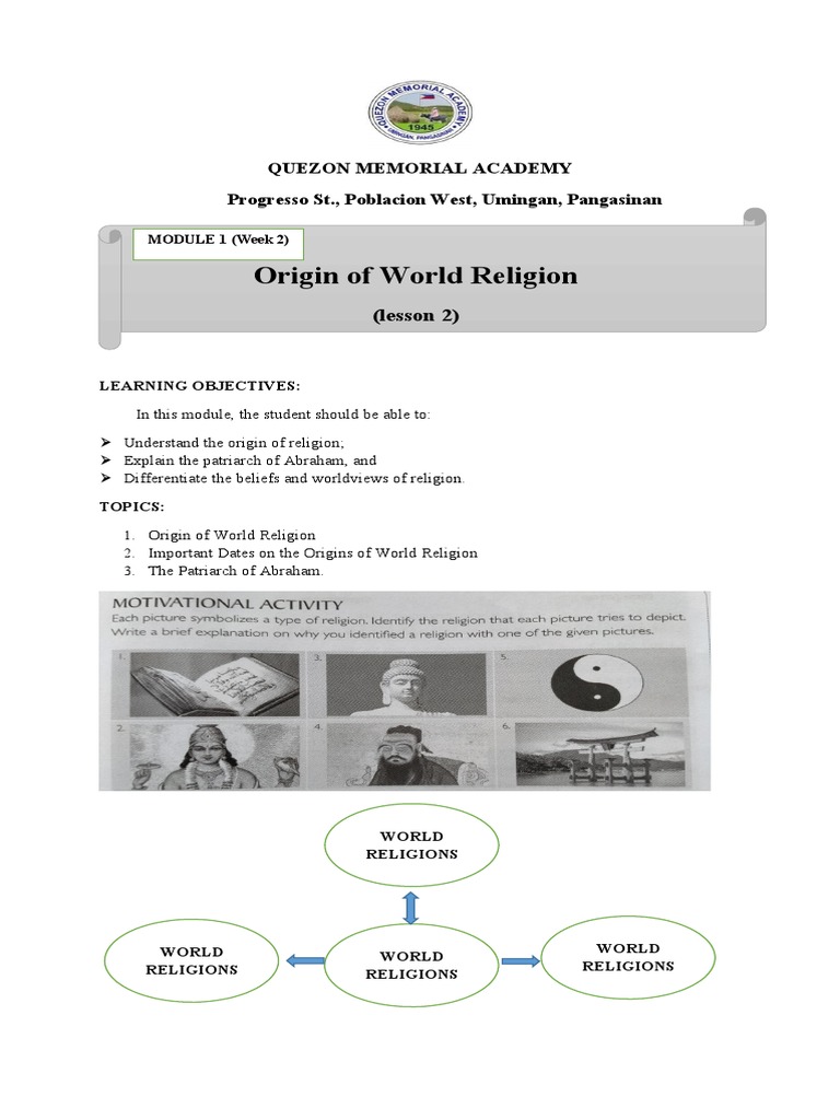 Origin of World Religion: (Lesson 2) | PDF | Tao | Monotheism