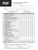 2 Tower Crane Checklist PDF | PDF | Crane (Machine) | Manufactured Goods