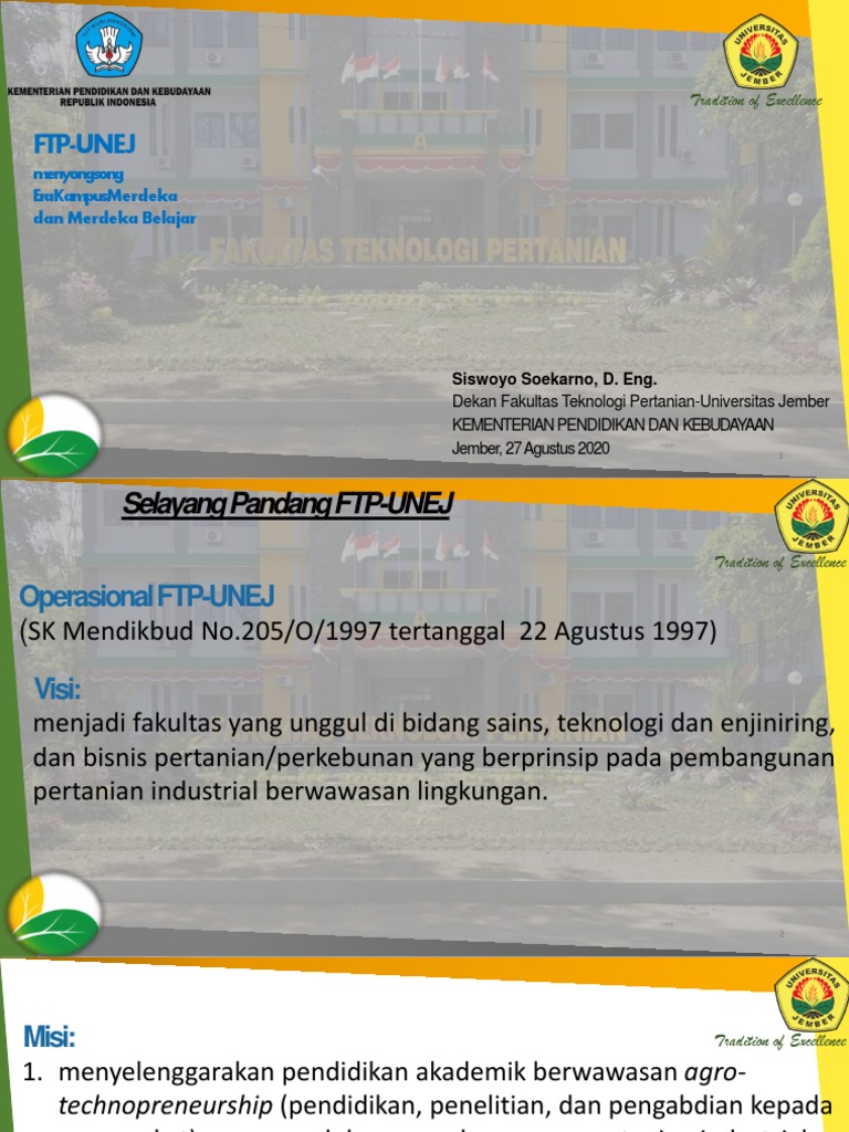 (Dr. Siswoyo Soekarno MEng) Materi Webinar Dekan FTP | PDF