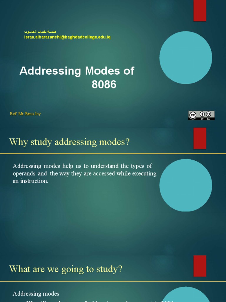 Addressing Modes of 8086 | PDF | Office Equipment | Computer Science
