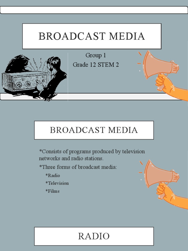 Broadcast Media PPT MILLLLL | PDF | Travel