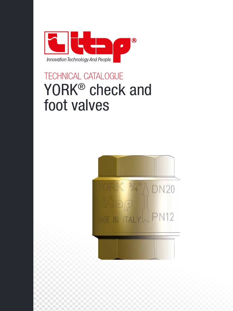 York Check and Foot Valves: Technical Catalogue | Download Free PDF ...