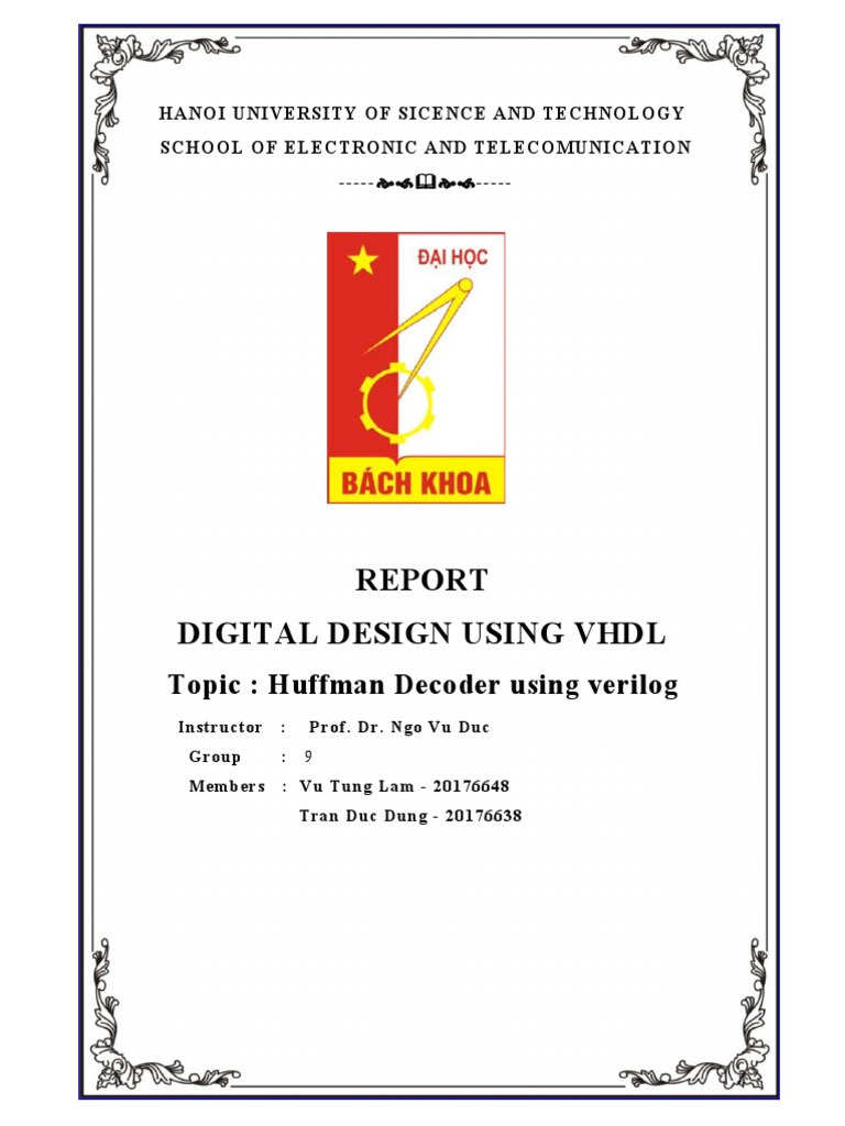 Digital Design Using VHDL: Topic: Huffman Decoder Using Verilog | PDF | Data Compression ...
