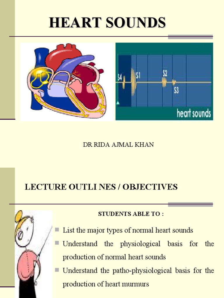 Lecture 13 Heart Sounds | PDF | Diastole | Heart Valve