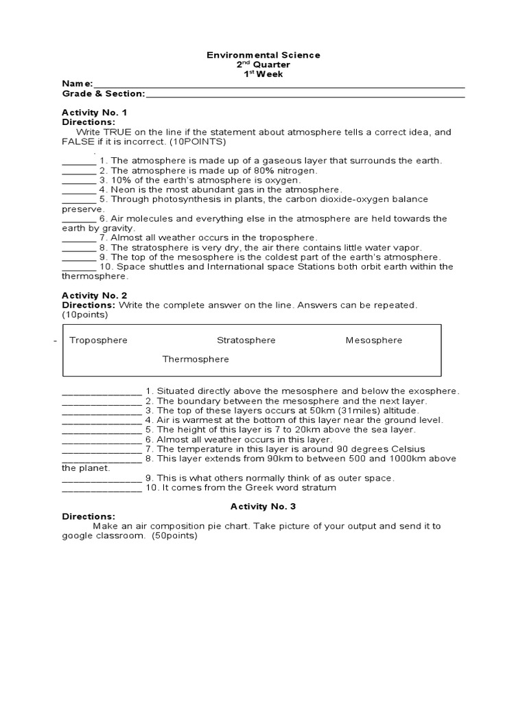 Understanding Atmospheric Composition | PDF | Atmosphere Of Earth ...