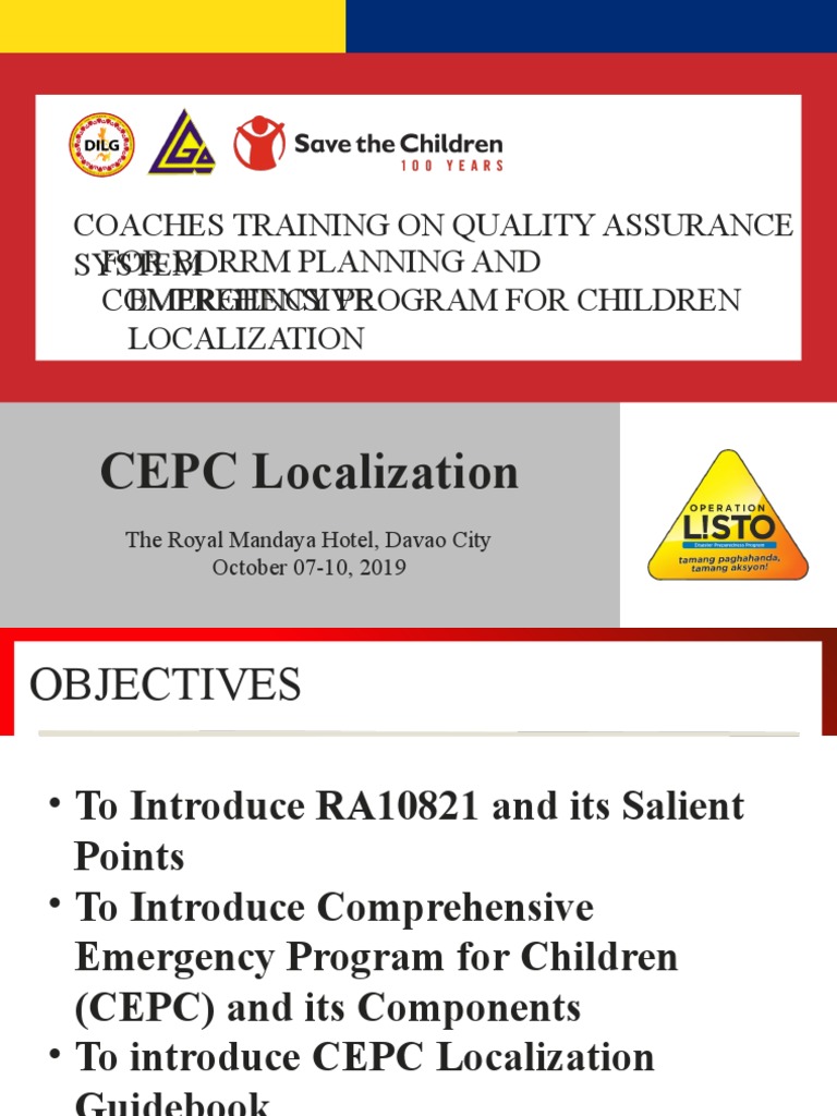 Module 2 CEPC Localization Guide | PDF | Emergency Management | Capacity Building