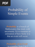 01 - Probability of Simple Events | PDF | Probability | Probability Theory