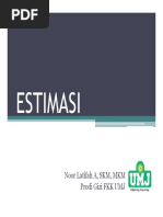 Panduan Estimasi Statistik | PDF