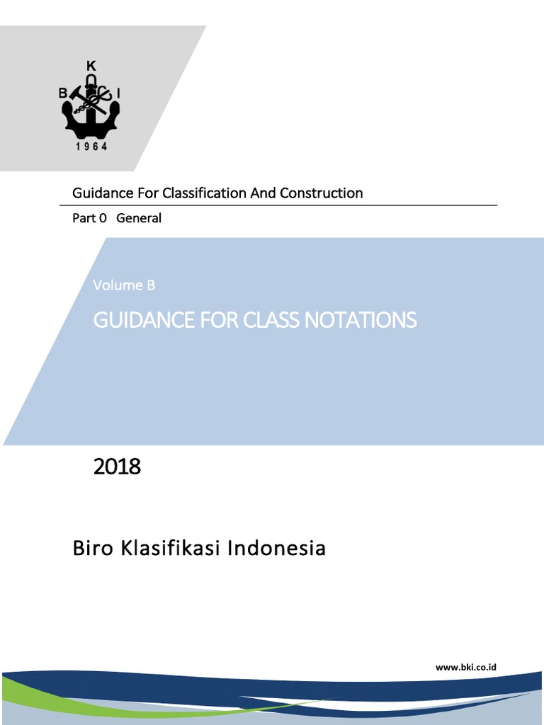 (Vol B), 2018 Guidance For Class Notations, 2018 | PDF | Ships | Oil Tanker