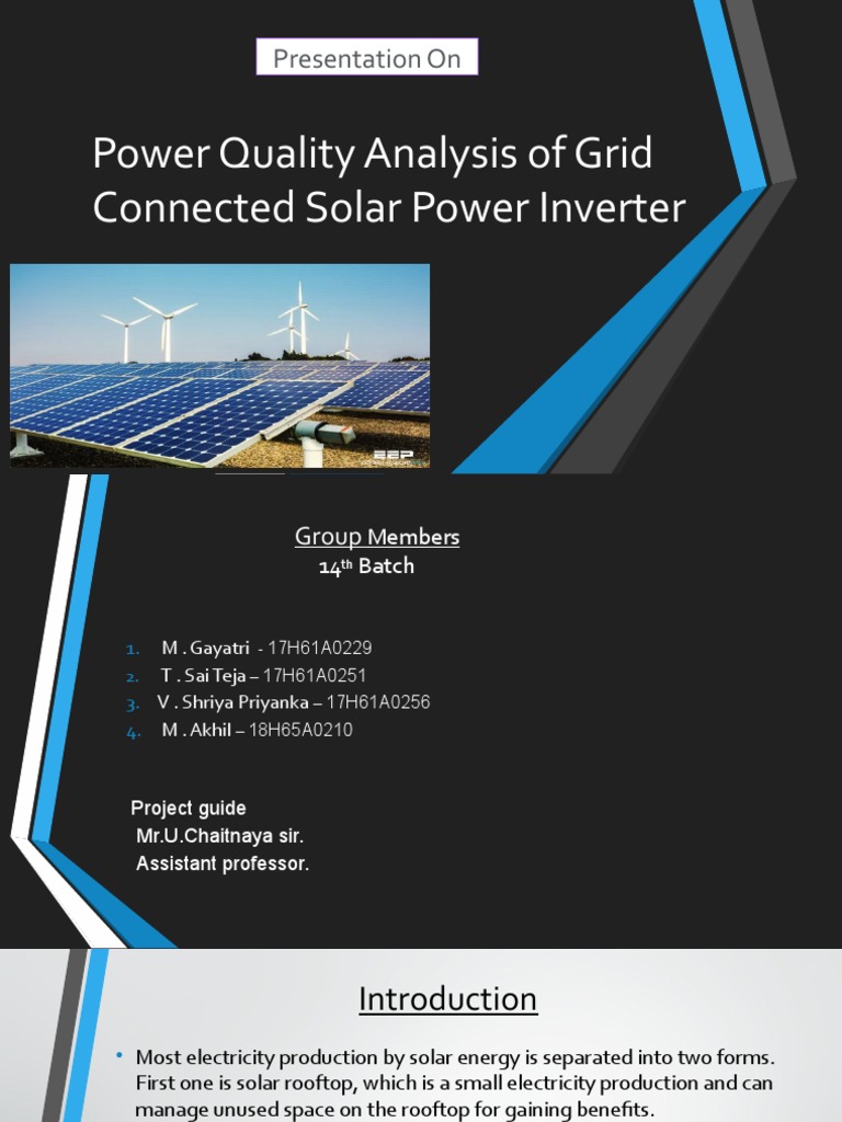 Power Quality Analysis | PDF | Power Inverter | Electric Power Transmission
