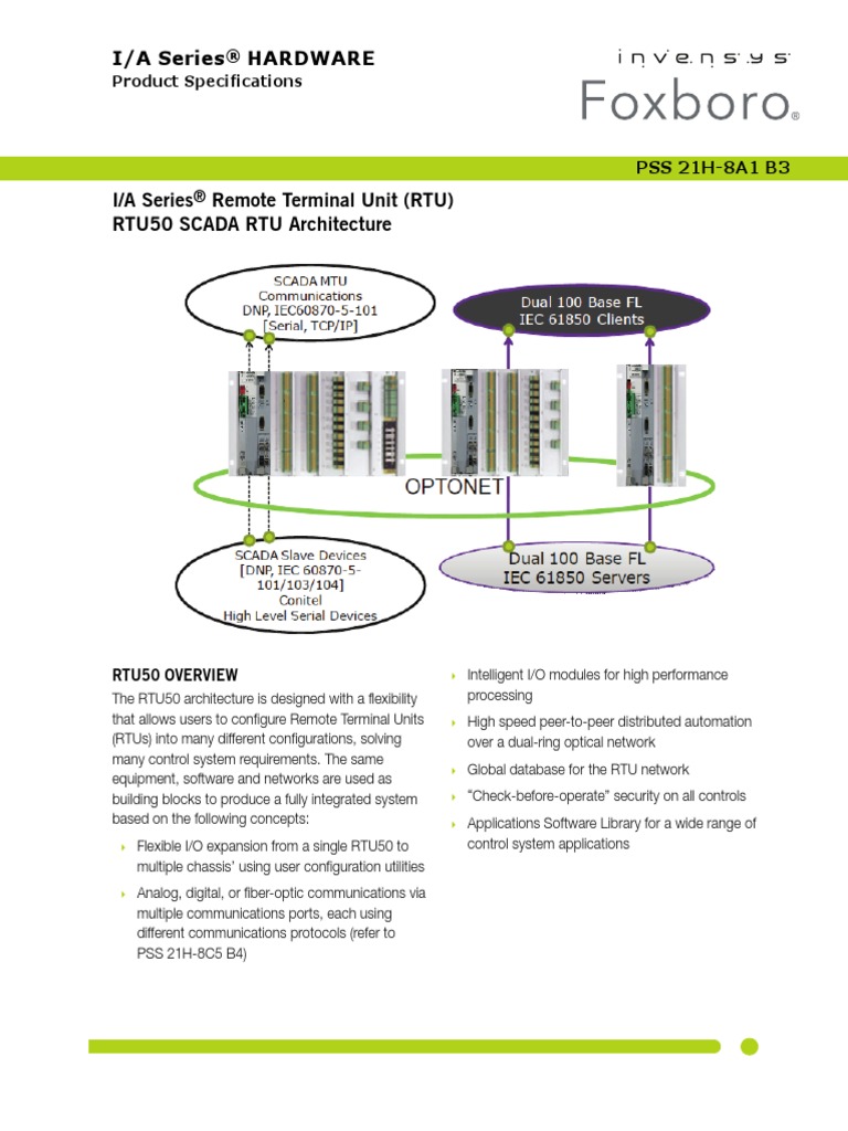 21h8a1b3 - RTU50 SCADA RTU Architecture | PDF | Network Topology ...