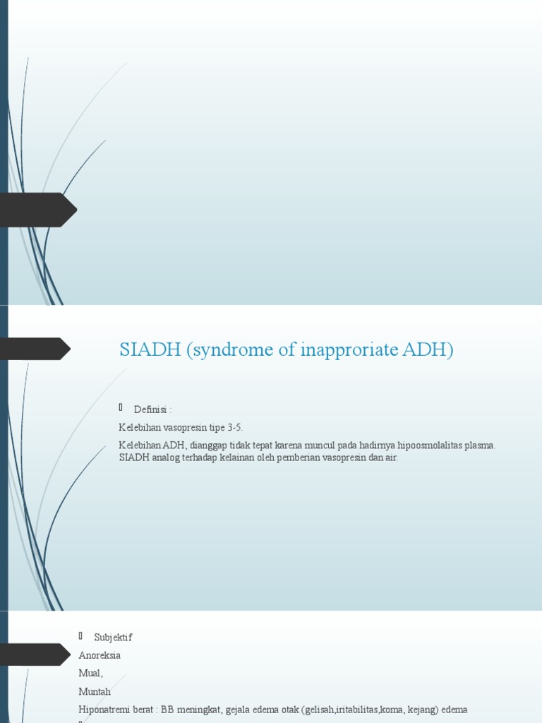SIADH | PDF
