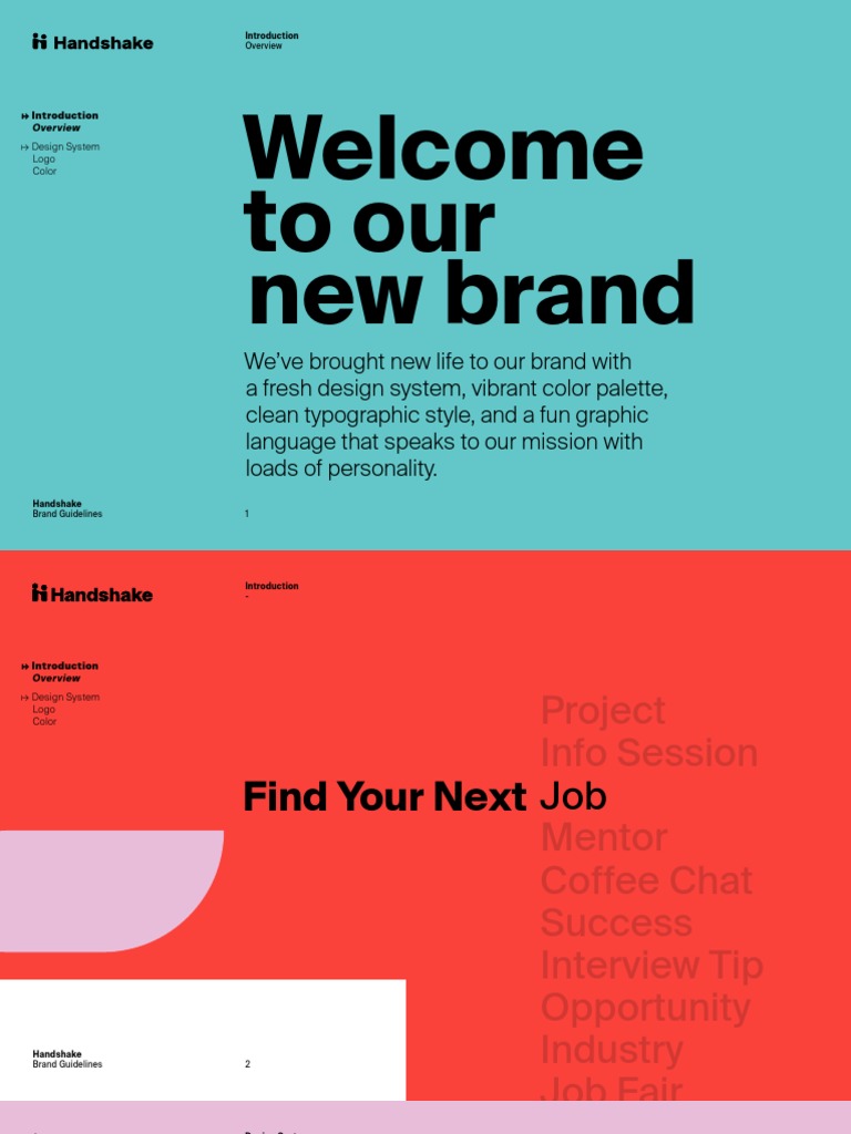 Handshake Brand Guidelines University Toolkit | PDF | Logos | Rgb Color ...