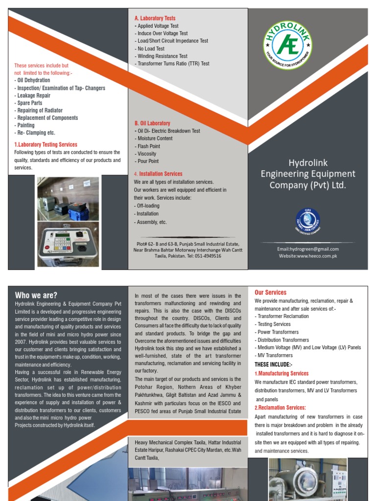 Hydrolink Engineering Equipment Company (PVT) LTD.: - Applied Voltage ...