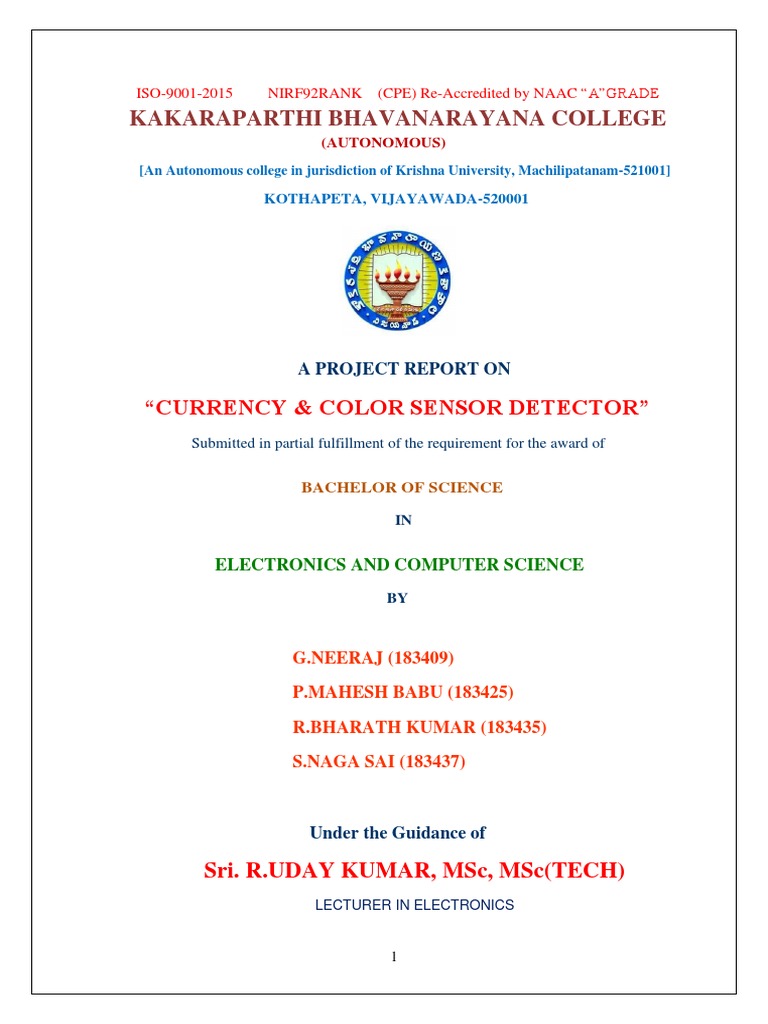 Color Sensor Detector PDF | PDF | Arduino | Science