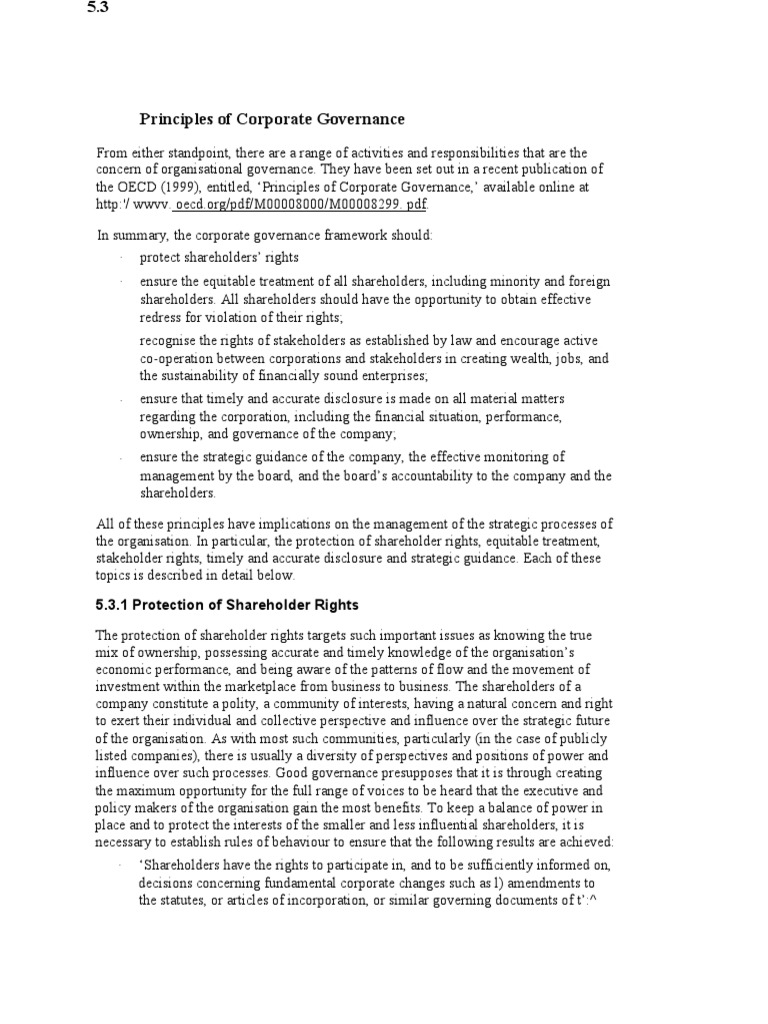 Chapter 10 | PDF | Governance | Corporate Governance