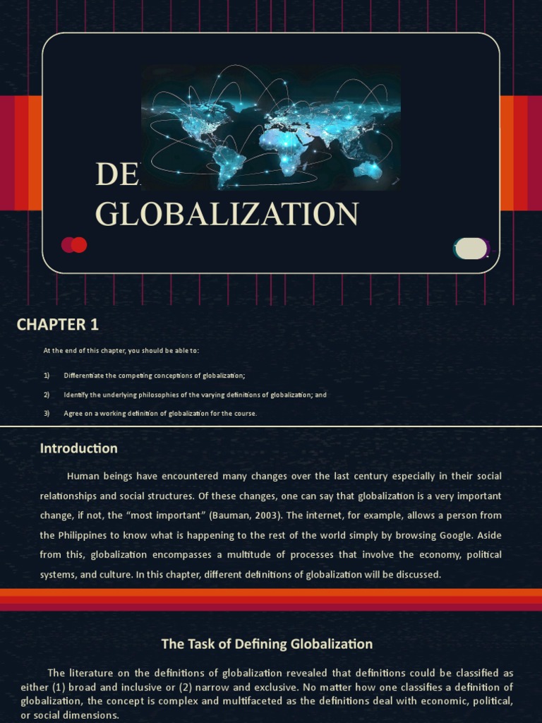 Defining Globalization | PDF | Globalization | Philippines