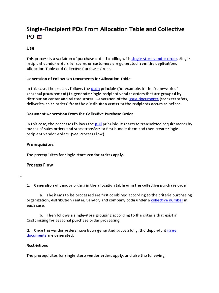 Merchandise Distribution Pull and Push Model | PDF | Merchandising ...