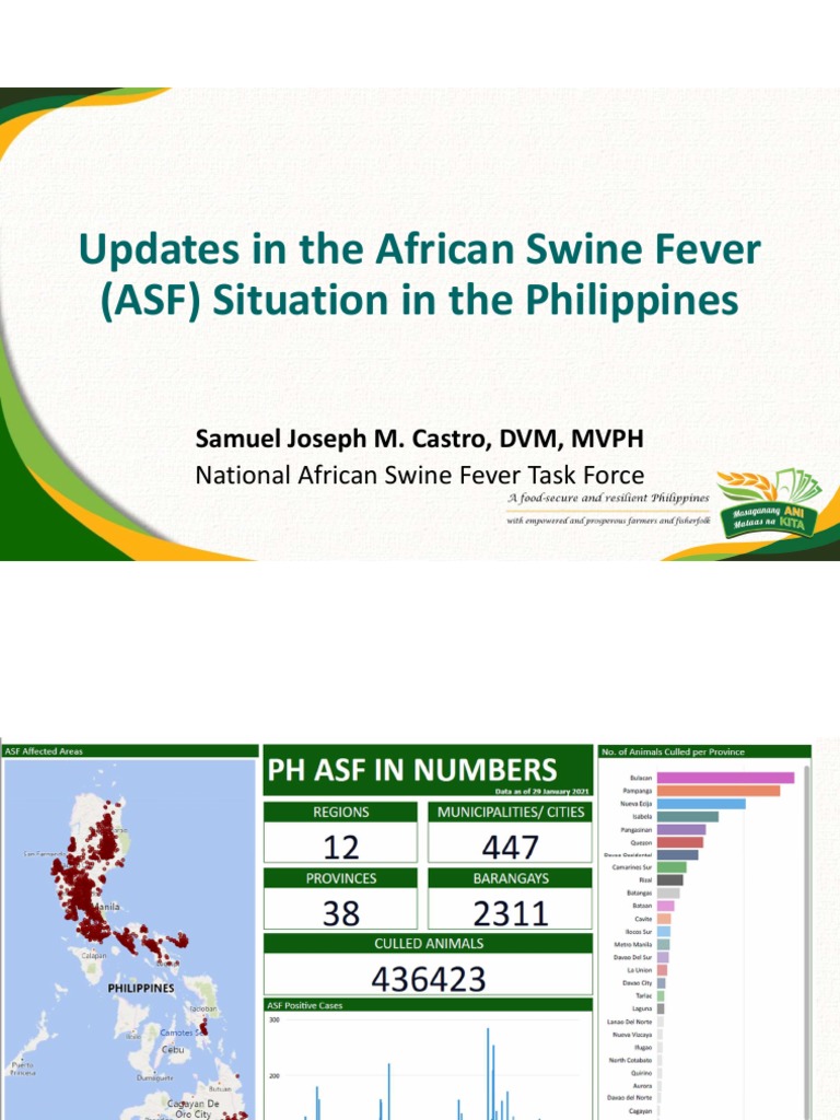 5.updates in The African Swine Fever (ASF) Situation in The Philippines ...