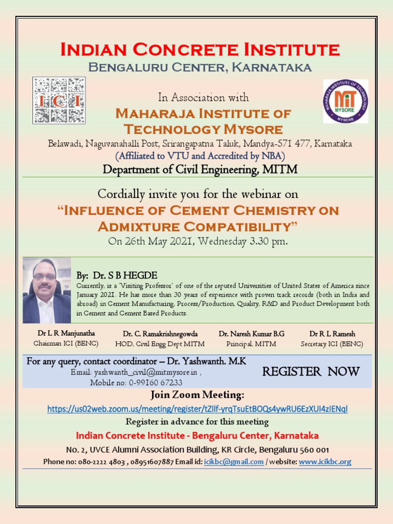 26.05.2021-MIT-Mysore Webinar DR SB Hegde | PDF