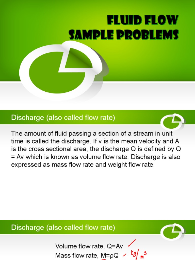 Fluid Flow Sample Problem-Continuity Equation | PDF | Fluid Dynamics ...
