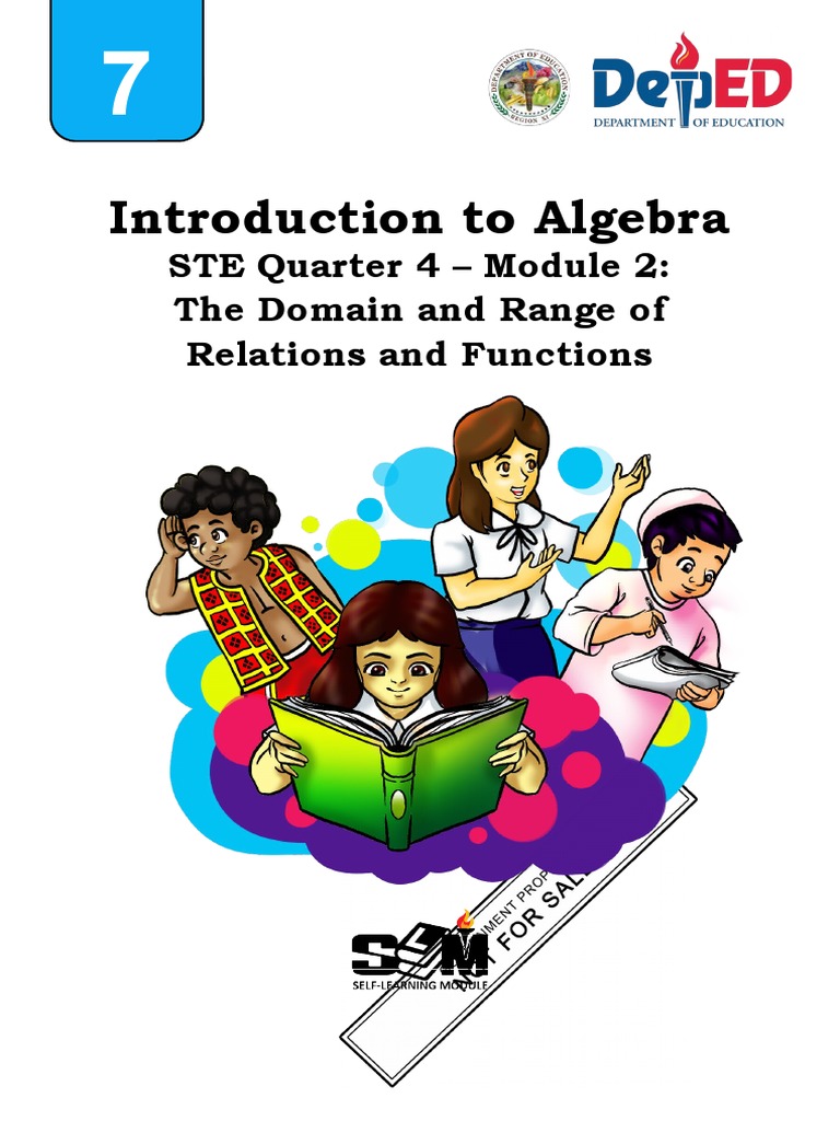 Algebra Q4 Module 2 - The Domain and Range of A Function | PDF ...