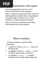 4 Conversion of Moore Machine To Mealy Machine | PDF | Theory Of Computation | Models Of Computation