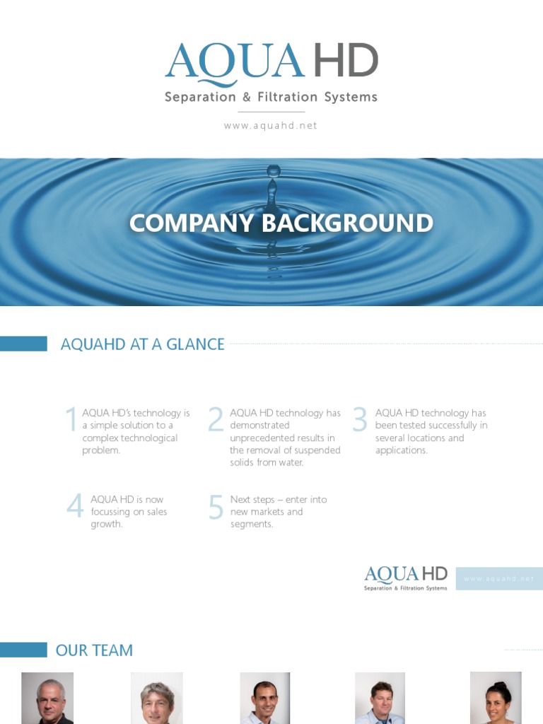 Aqua HD: Advanced Water Treatment Solutions | PDF | Wastewater | Water
