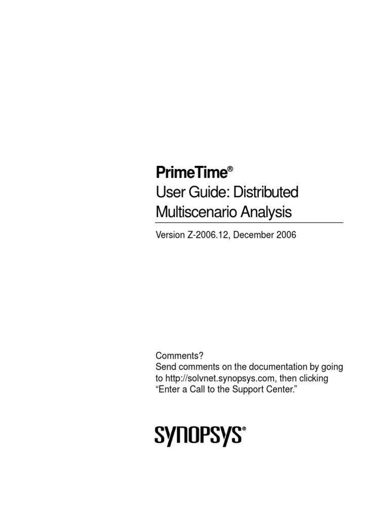 Primetime: User Guide: Distributed Multiscenario Analysis | PDF | Process (Computing) | Central ...