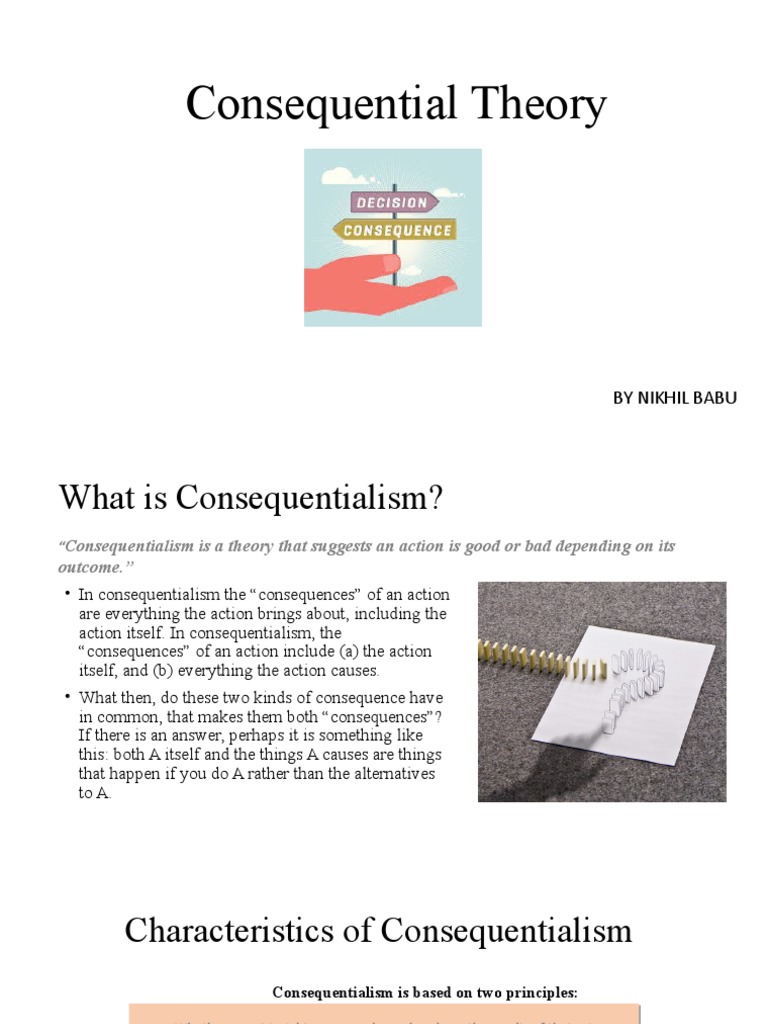 Consequential Theory-Business Ethics | PDF | Utilitarianism ...