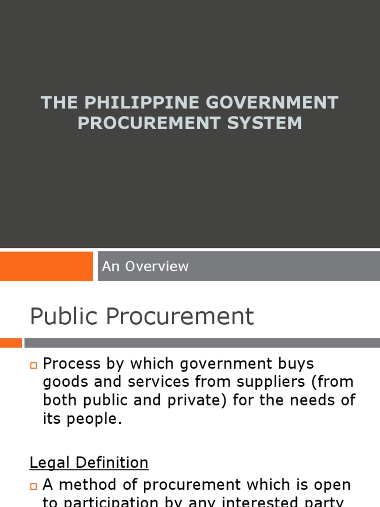 Lecture Seminar On Ra 9184 and Its Revised Irr, 7-8 April 2016 | PDF | Procurement | Regulatory ...