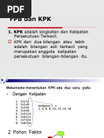 15 Contoh Soal KPK Dan FPB Kelas 5 Pilihan Ganda Dan Jawabannya | PDF