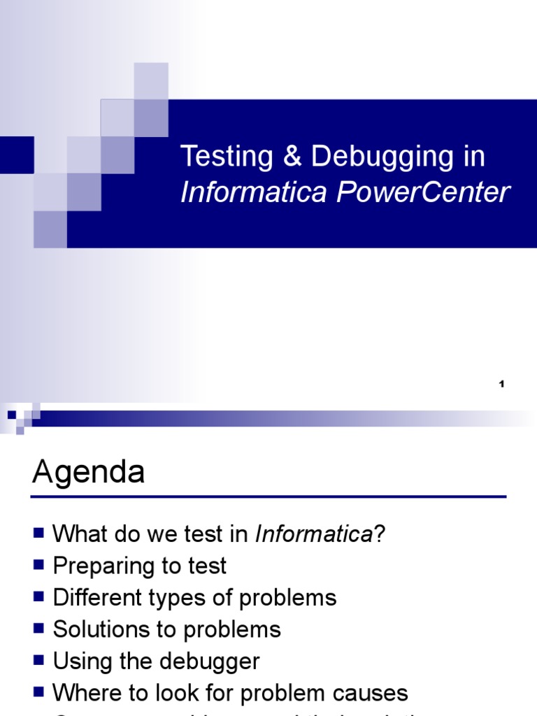 Fdocuments - in 1 Testing Debugging in Informatica Powercenter | PDF ...