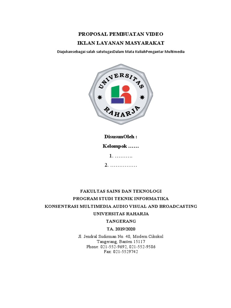 Contoh PROPOSAL Video Iklan (Revisi Final) | PDF
