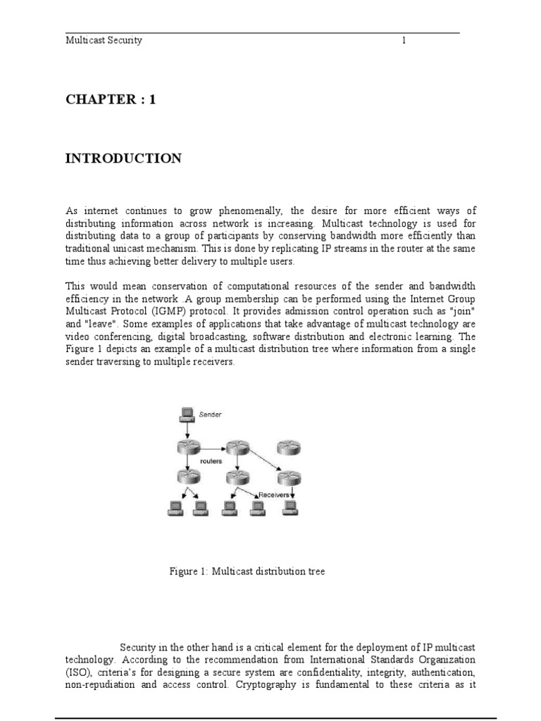 Seminar Report - FINAL | PDF | Public Key Cryptography | Multicast
