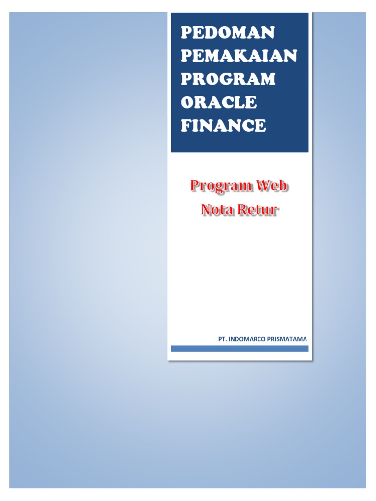 User Guide WEB NOTA RETUR - Supplier | PDF | Bisnis | Komputer