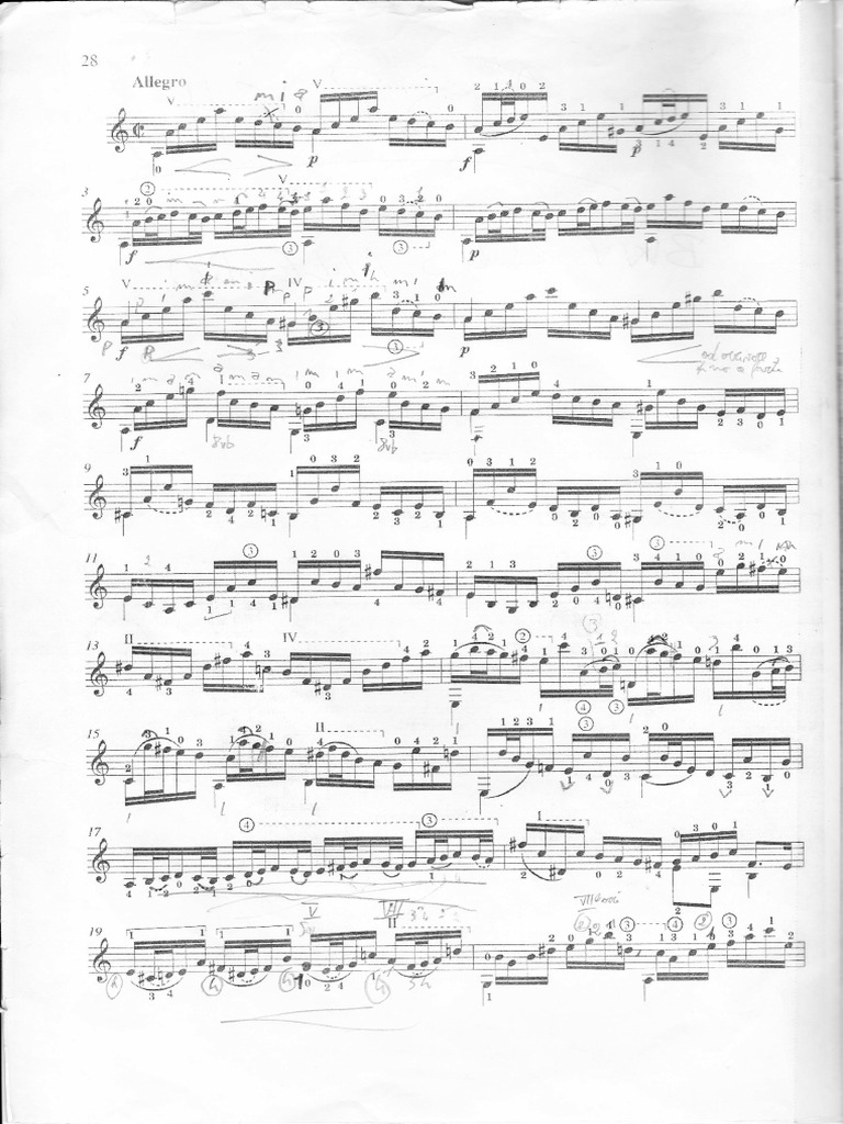 Bach Allegro BWV 1003 | PDF
