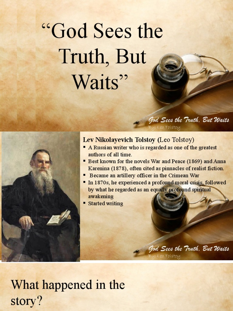 God Sees The Truth, But Waits | PDF | Leo Tolstoy | Unrest