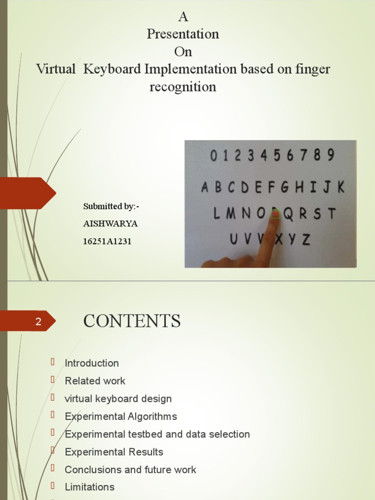 Virtual Keyboard | PDF | Computer Keyboard | Input/Output