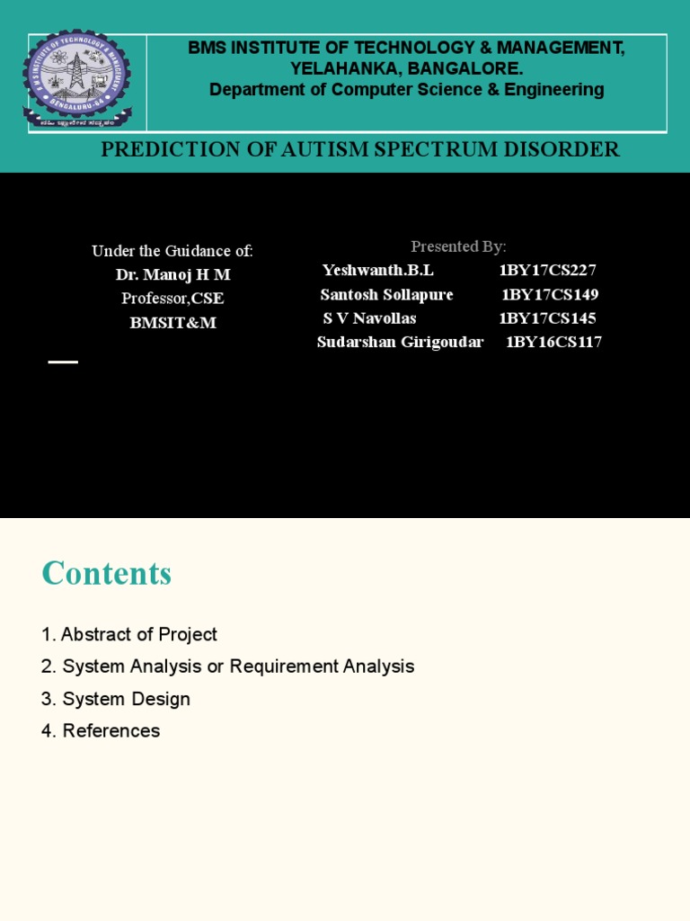 Prediction of Autism Spectrum Disorder | PDF | Support Vector Machine ...