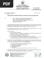 Deped Gentri Memo | PDF