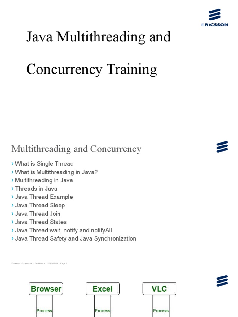 Java Multithreading And Concurrency Training Pdf Thread Computing